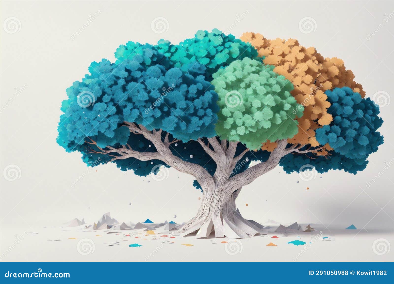 Tree in Paper Cut Style,Sustainable Development of Strategy Approach To ...