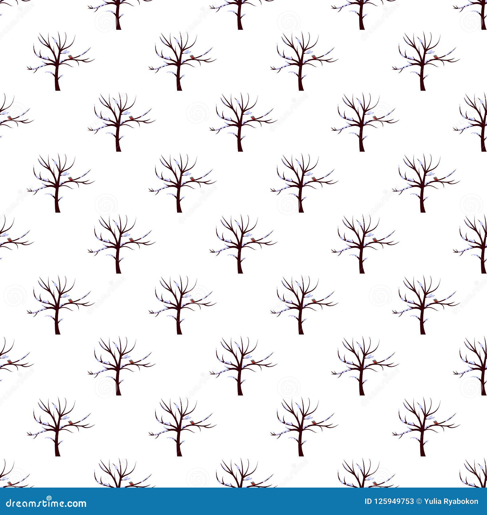 Tree pattern seamless stock illustration. Illustration of grass - 125949753