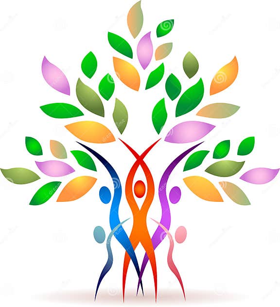 Tree people stock vector. Illustration of community, artwork - 91397239