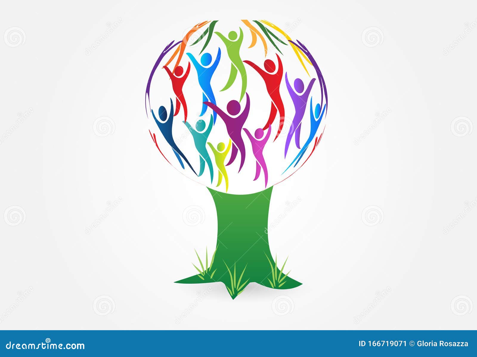 Tree People Logo Vector Symbol Design Stock Vector - Illustration of ...