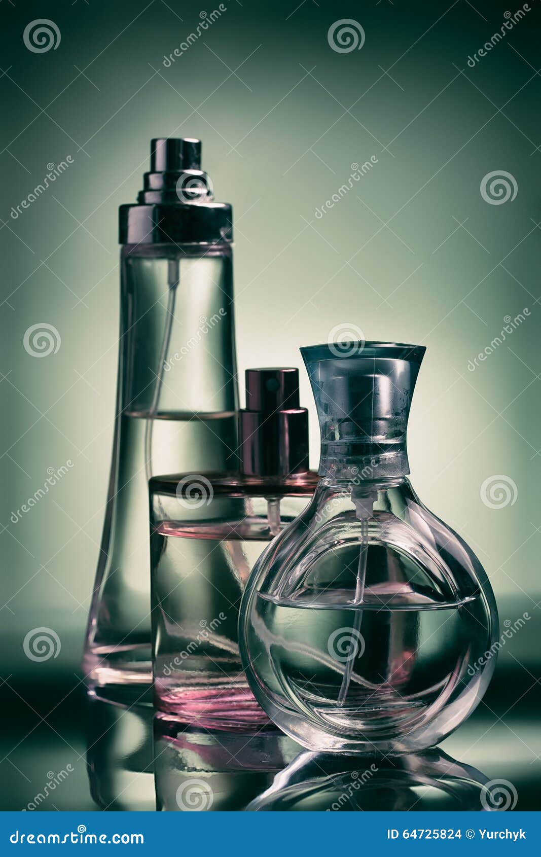 Tree perfume bottles stock photo. Image of aroma, female - 64725824