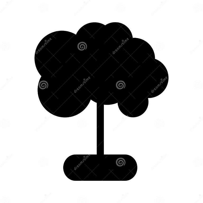 Tree pictogram icon image stock vector. Illustration of foliage - 79388737