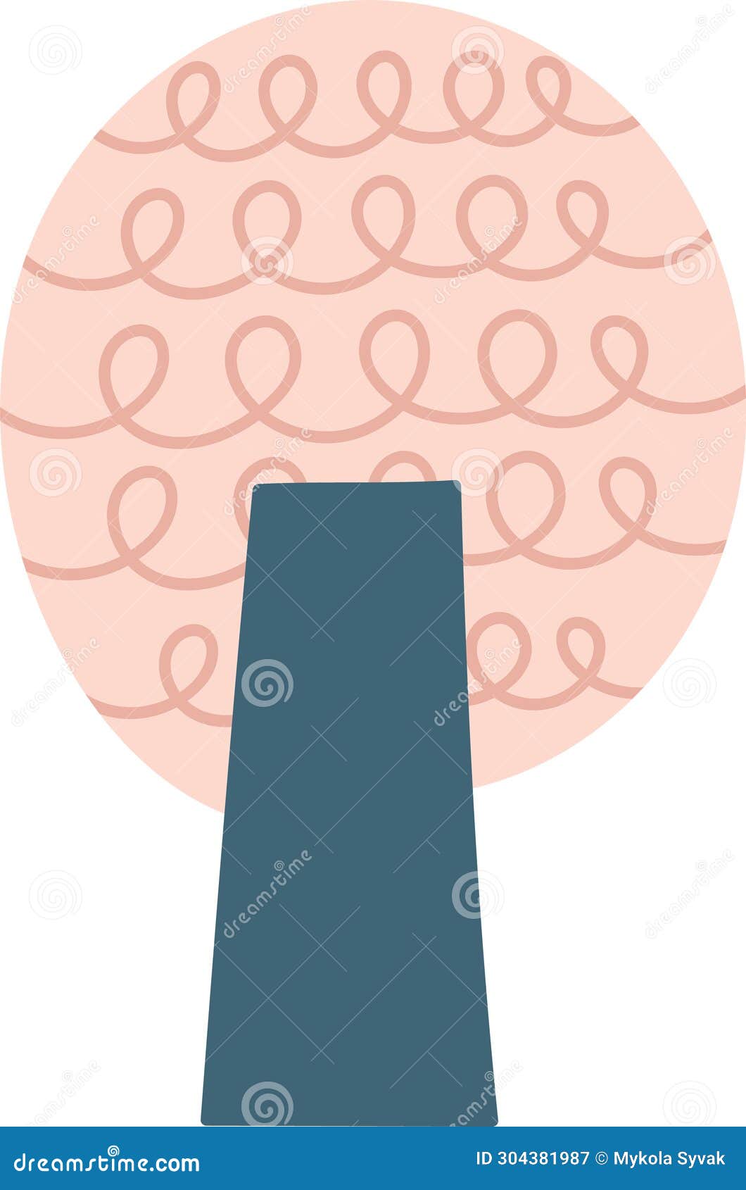 Tree Plant Childish stock vector. Illustration of childish - 304381987