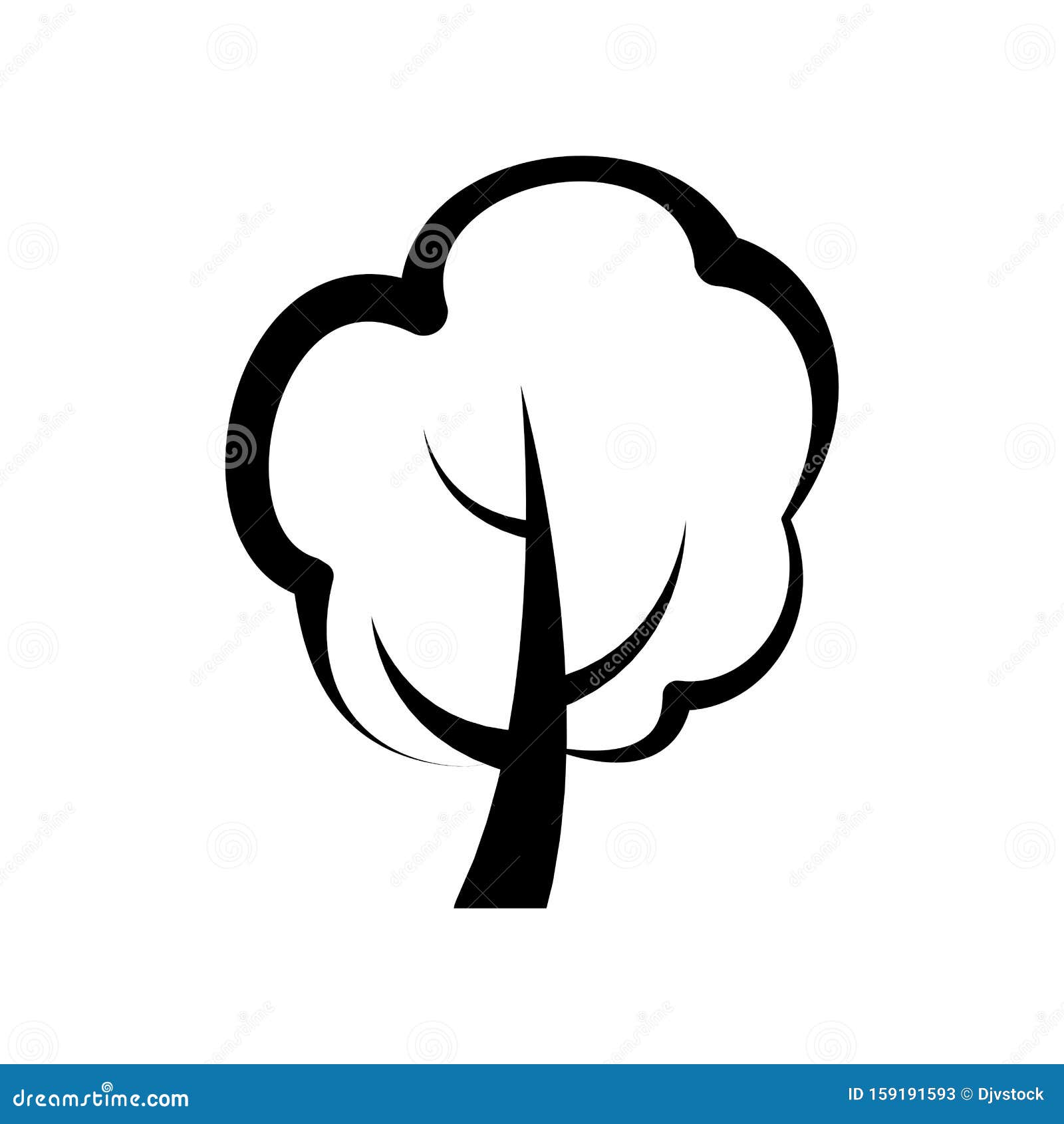 Tree Plant Cultivated Icon Vector Illustration Stock Illustration ...