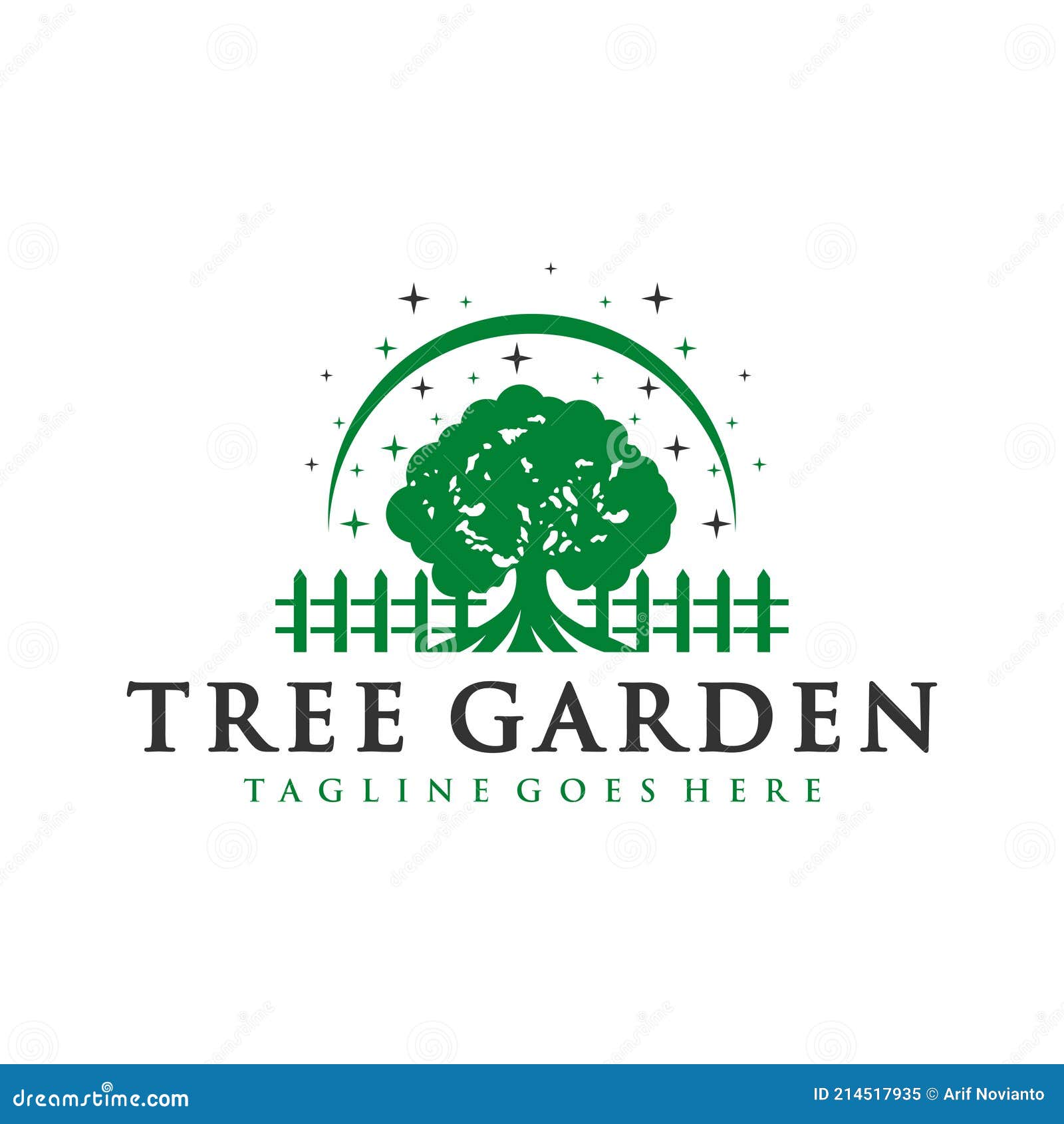 Tree plant garden logo stock vector. Illustration of care - 214517935
