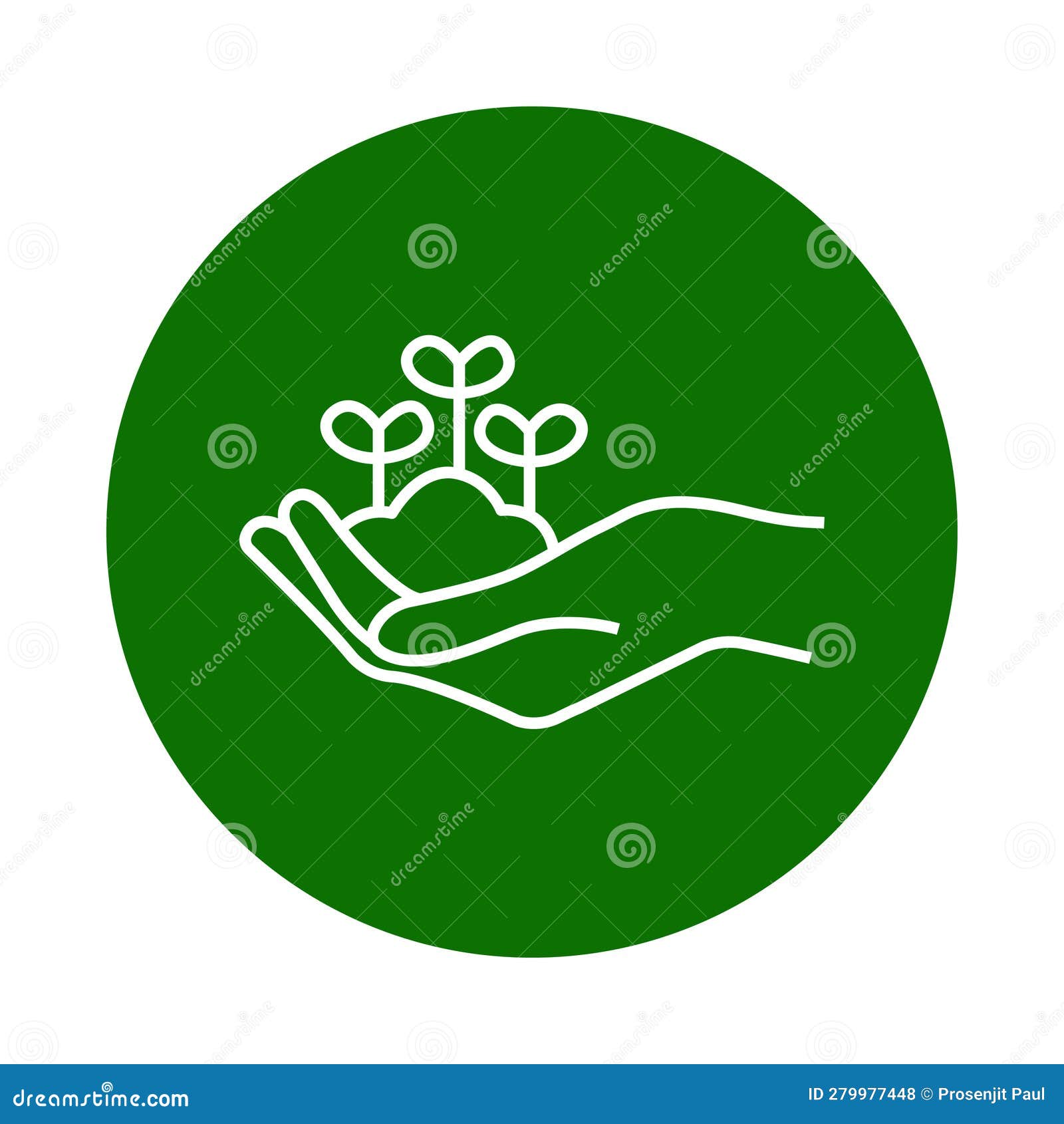 Tree, Plant, Hand, Tree on Hand Icon Stock Vector - Illustration of ...