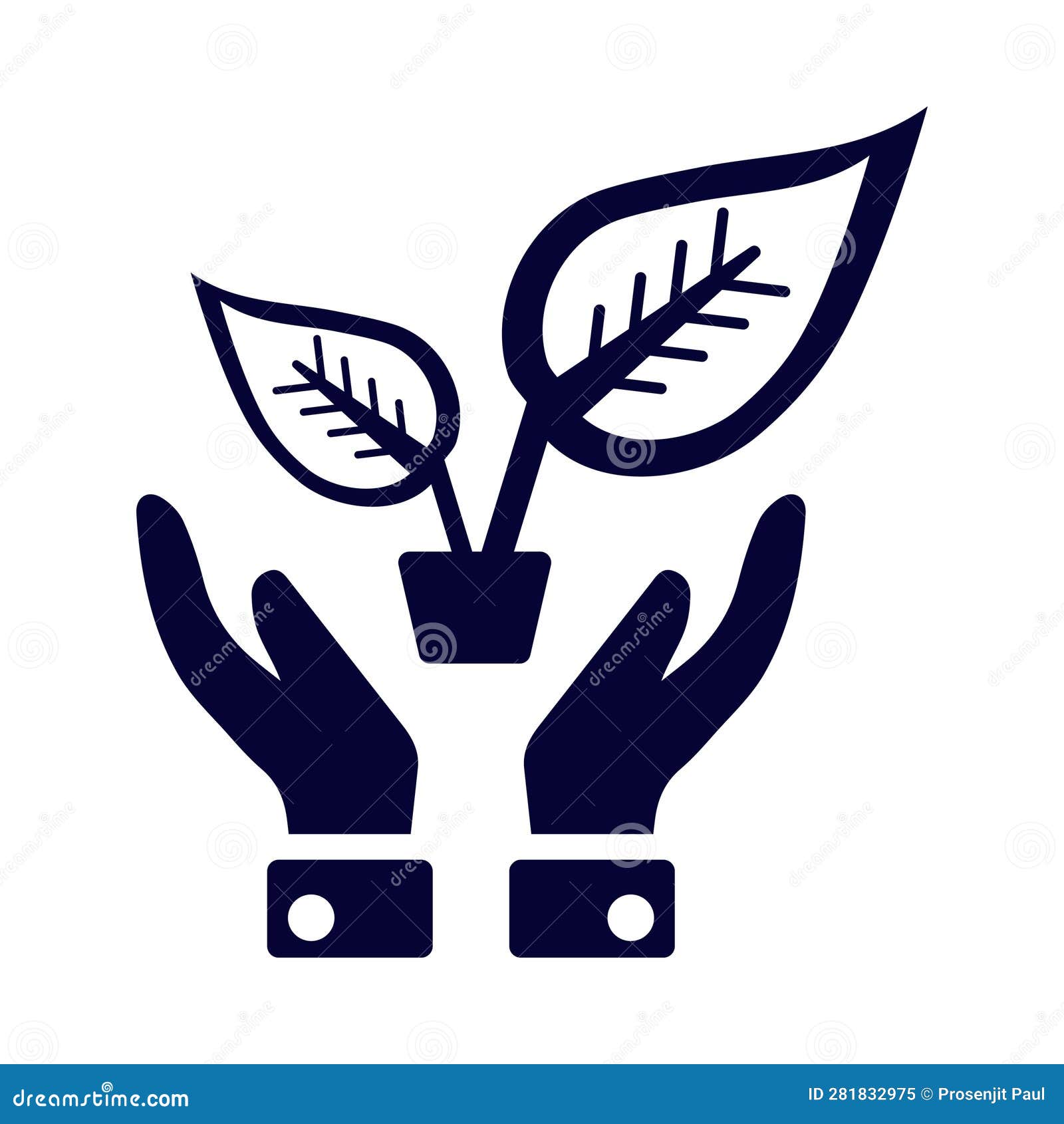 Tree, Plant, Save Nature, Plant Tree, Green Tree Growing in Hand Icon ...