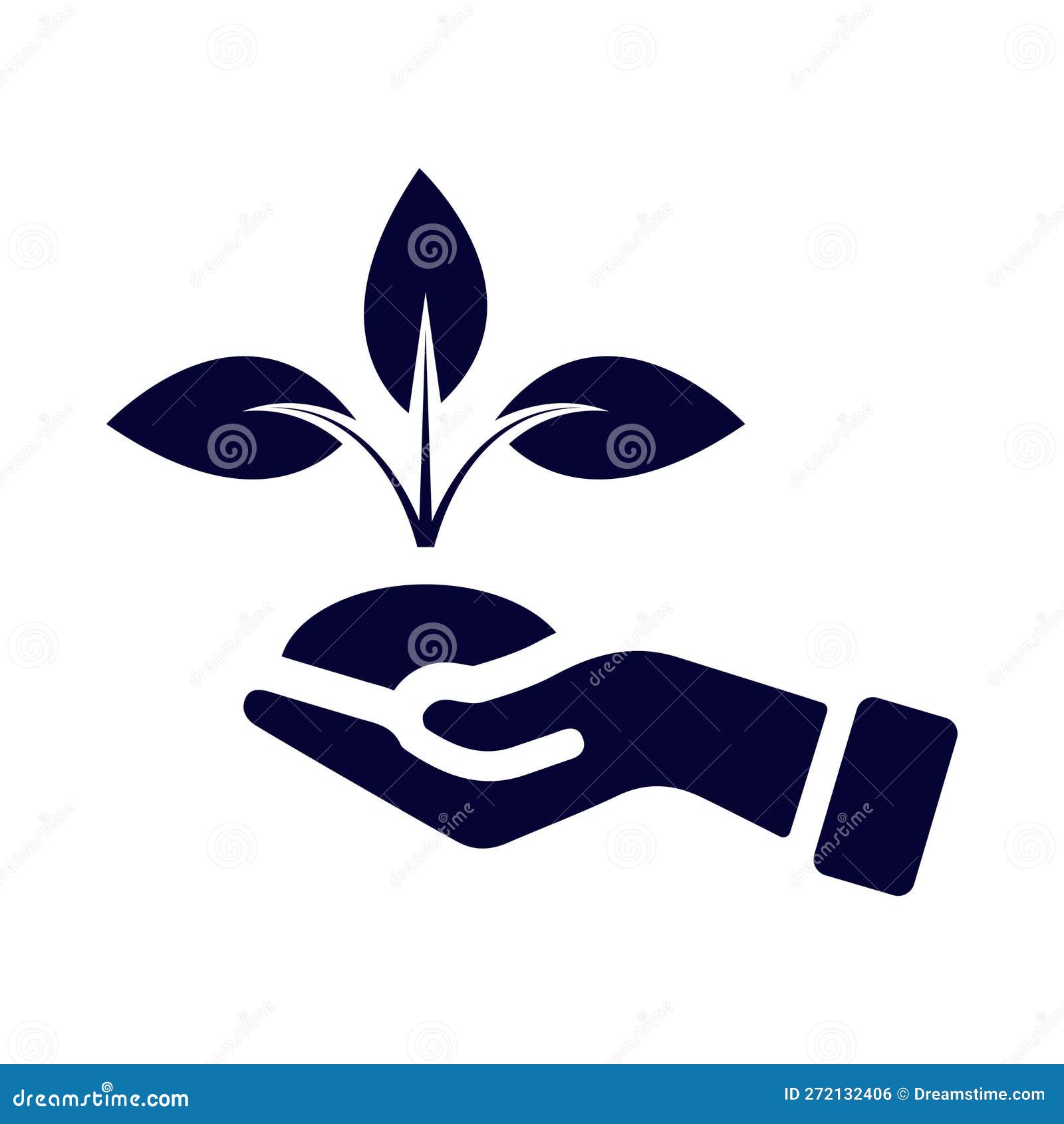 Tree, Plant, Start Up, Care, Tree on Hand Icon Stock Vector ...