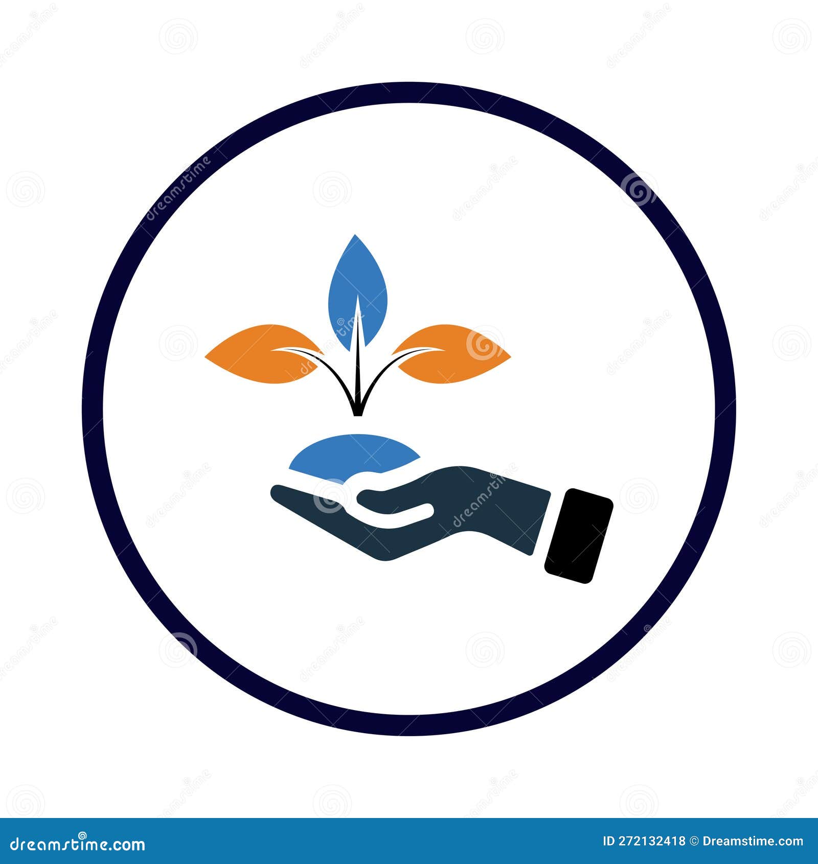 Tree, Plant, Start Up, Care, Tree on Hand Icon Stock Vector ...