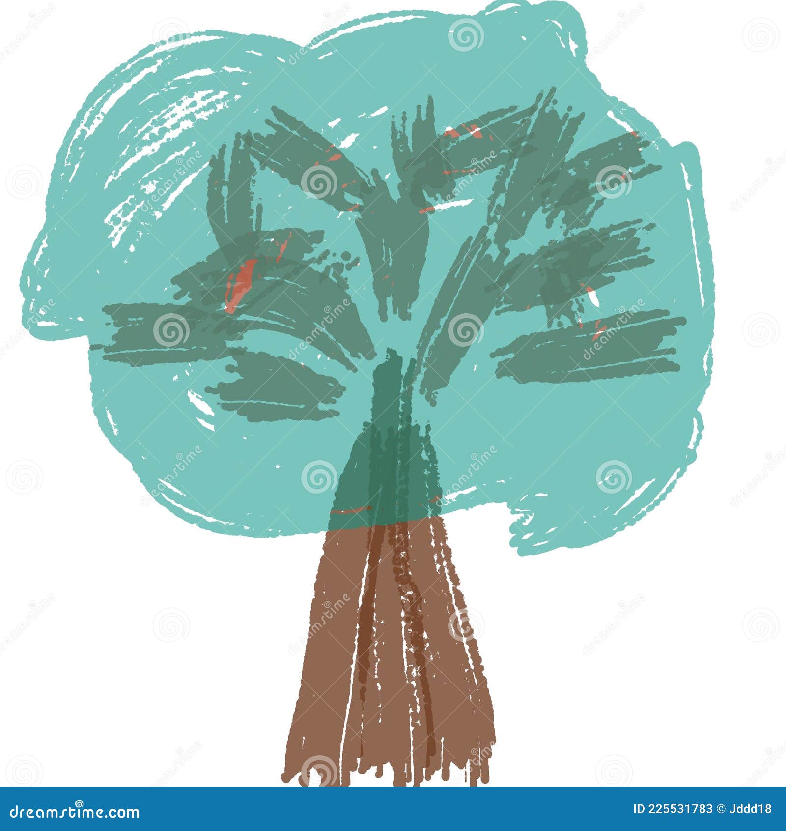 The Tree Planted by the Little Prince Stock Illustration - Illustration ...
