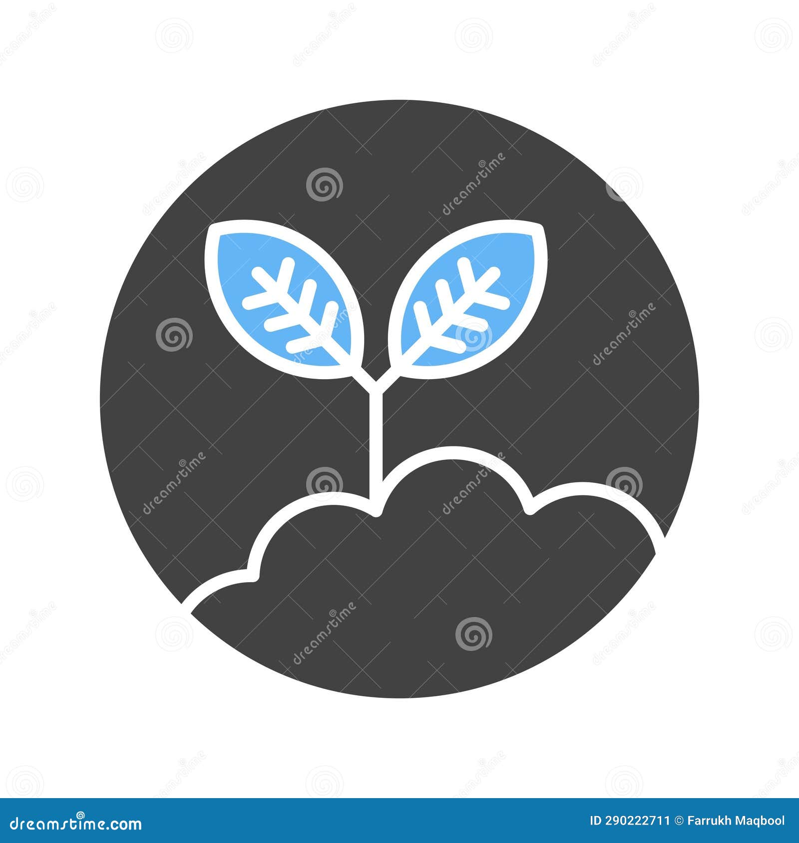 Tree Planting Icon Image. stock illustration. Illustration of nature ...