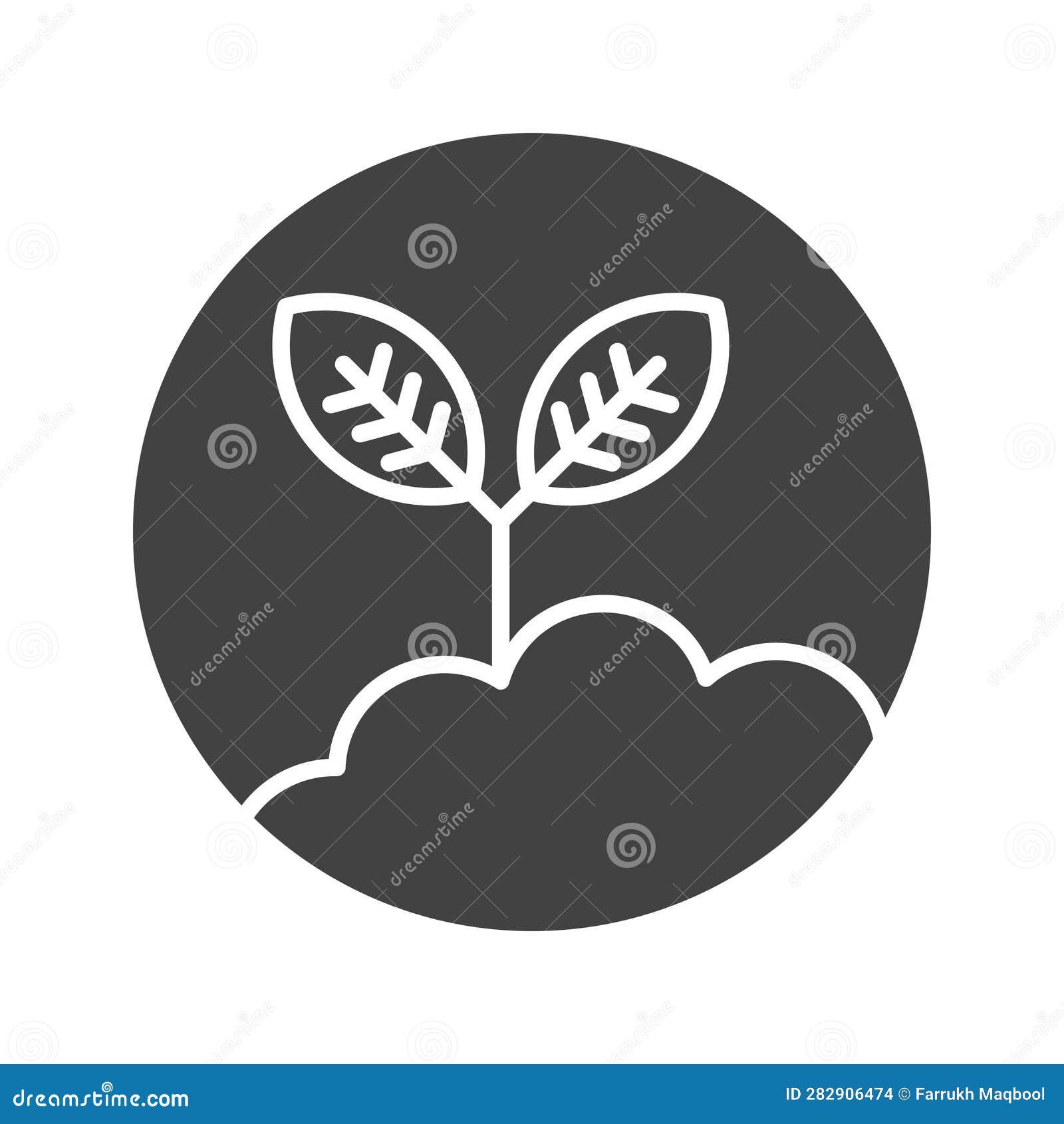 Tree Planting Icon Image. stock vector. Illustration of conservation ...