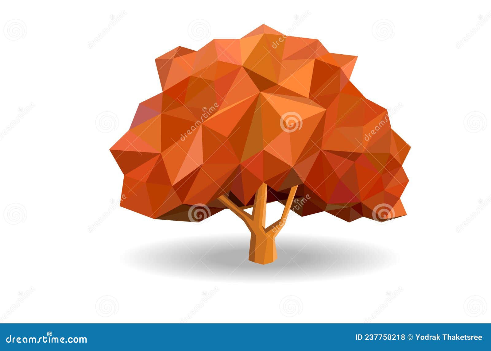 Tree polygon vector stock vector. Illustration of garden - 237750218