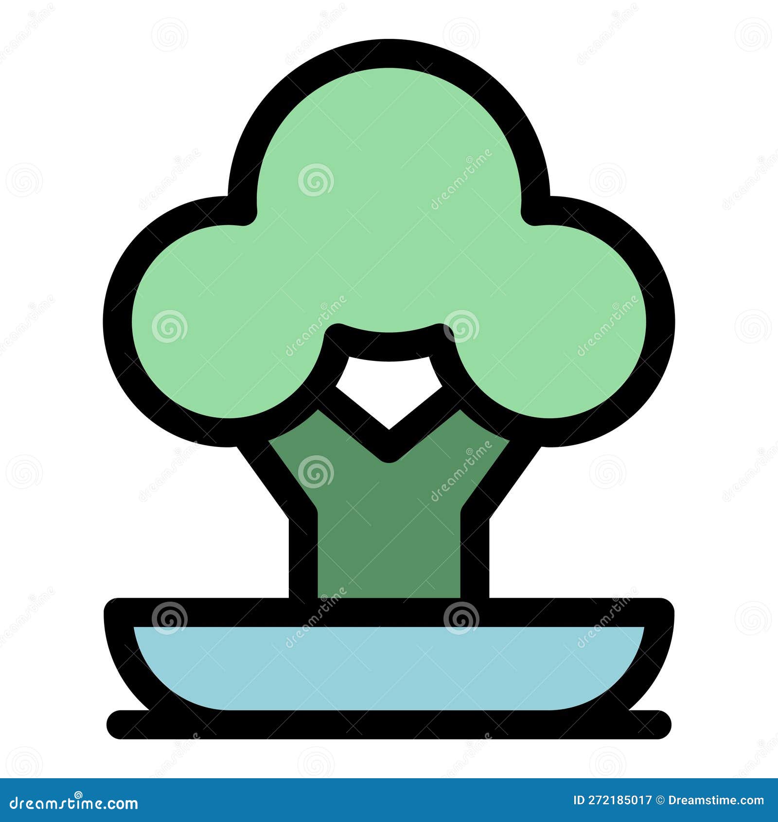 Tree pot icon vector flat stock illustration. Illustration of vector ...