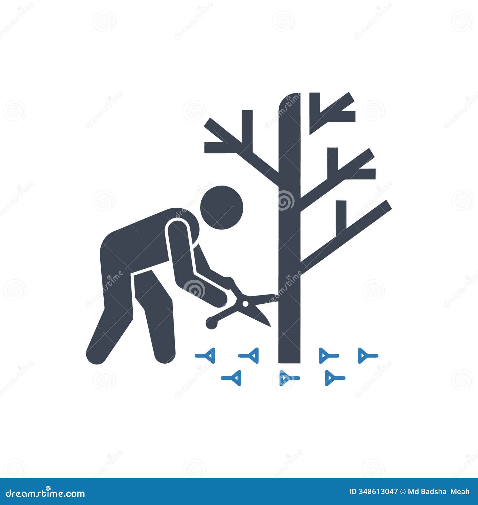 Pruning Icon Black Line Art Vector Logo Set | CartoonDealer.com #332435685