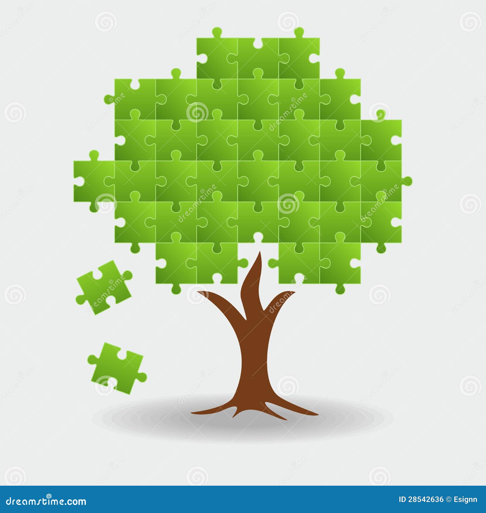 Tree Puzzle Colorful Background Stock Vector - Illustration of concept ...
