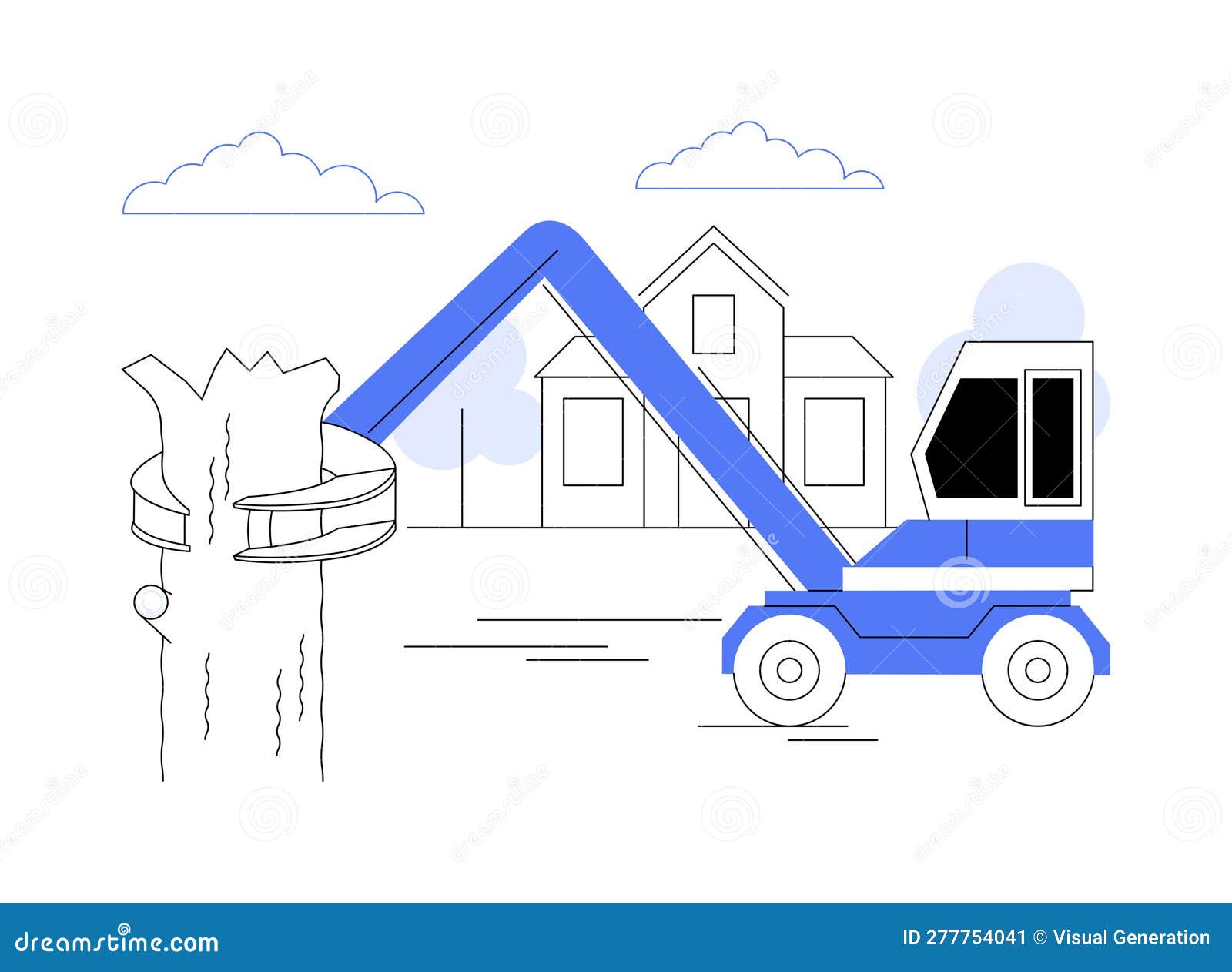 Tree Removal Abstract Concept Vector Illustration. Stock Vector ...