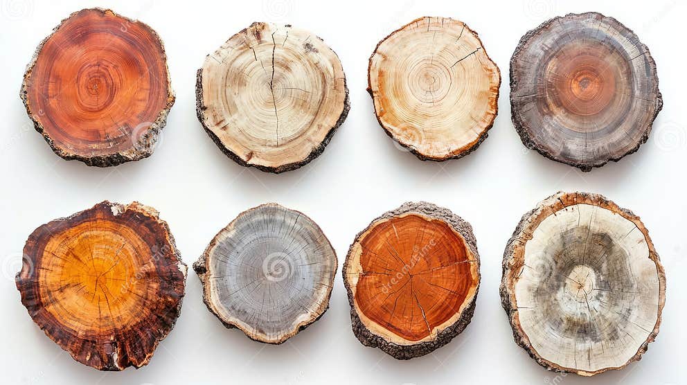 Tree Ring Climate Changes Illustration in AR 169 Perspective Stock ...