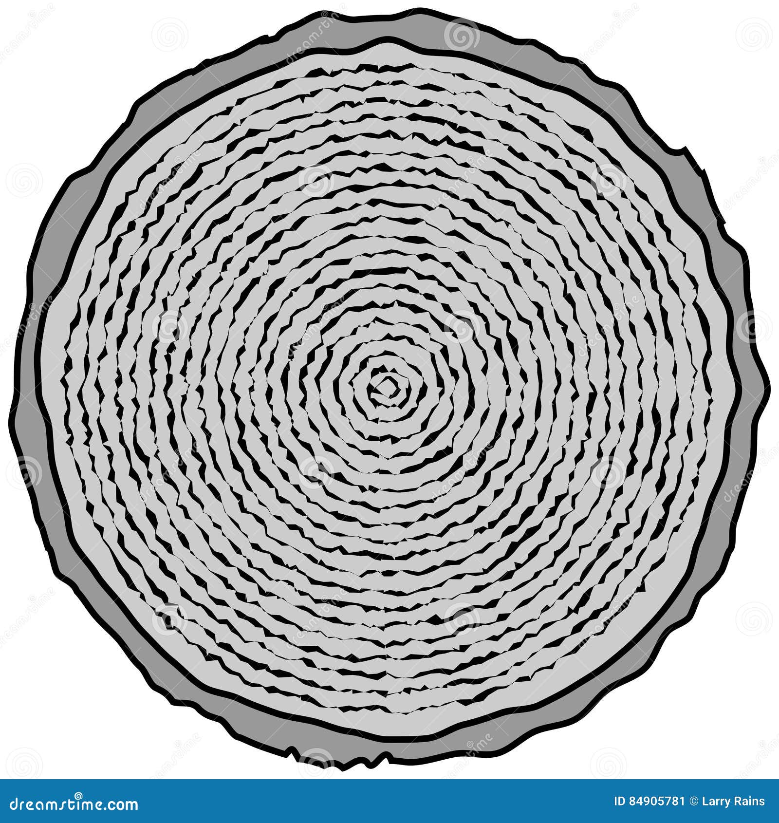 Tree Ring Illustration stock vector. Illustration of grained - 84905781