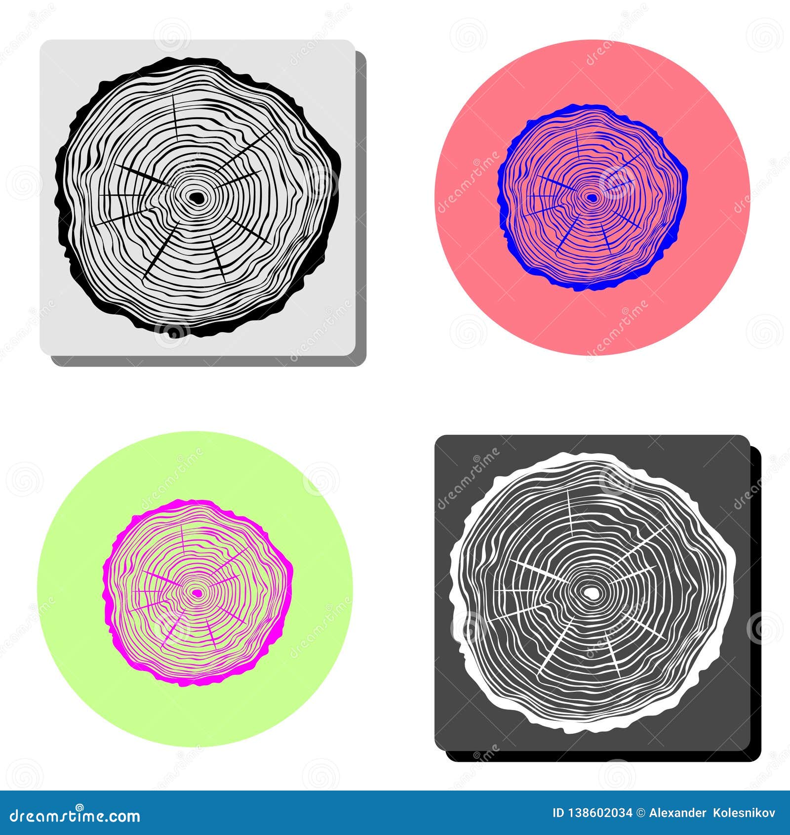 Growth Rings Pattern Vector Stock Photos - Free & Royalty-Free Stock ...