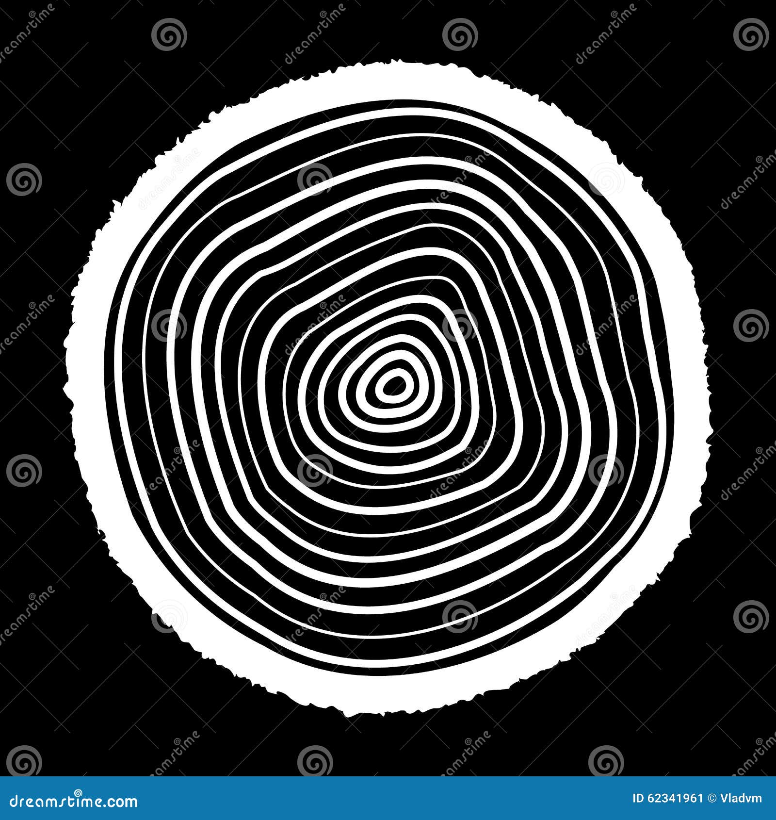 The Tree Rings Icon. Tree Rings Symbol Stock Illustration ...