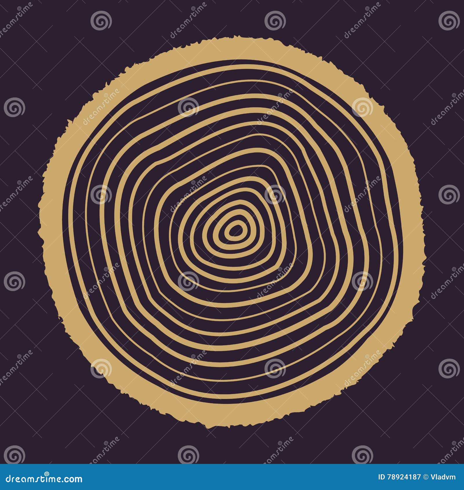 The Tree Rings Icon. Tree Rings Symbol Stock Vector - Illustration of ...