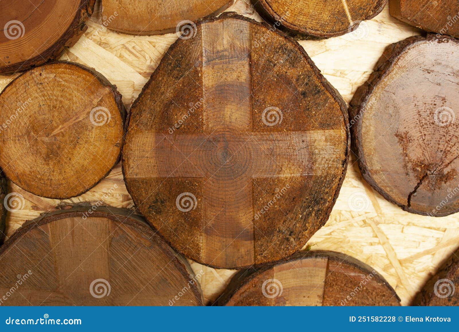 Tree Rings Old Weathered Wood Texture with the Cross Section of a Cut ...