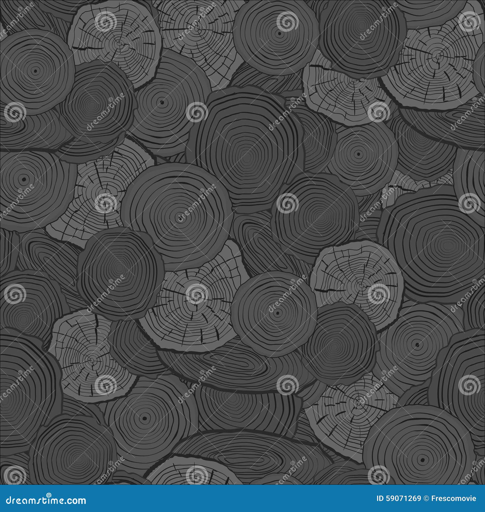 Tree Rings Saw Cut Tree Trunk Background Stock Vector - Illustration of ...