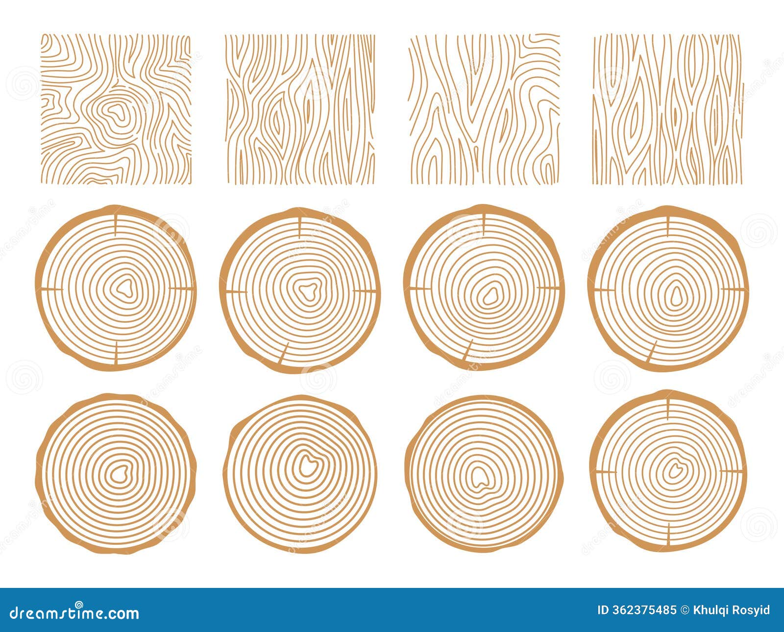 Tree rings. Wood texture stock vector. Illustration of texture - 362375485