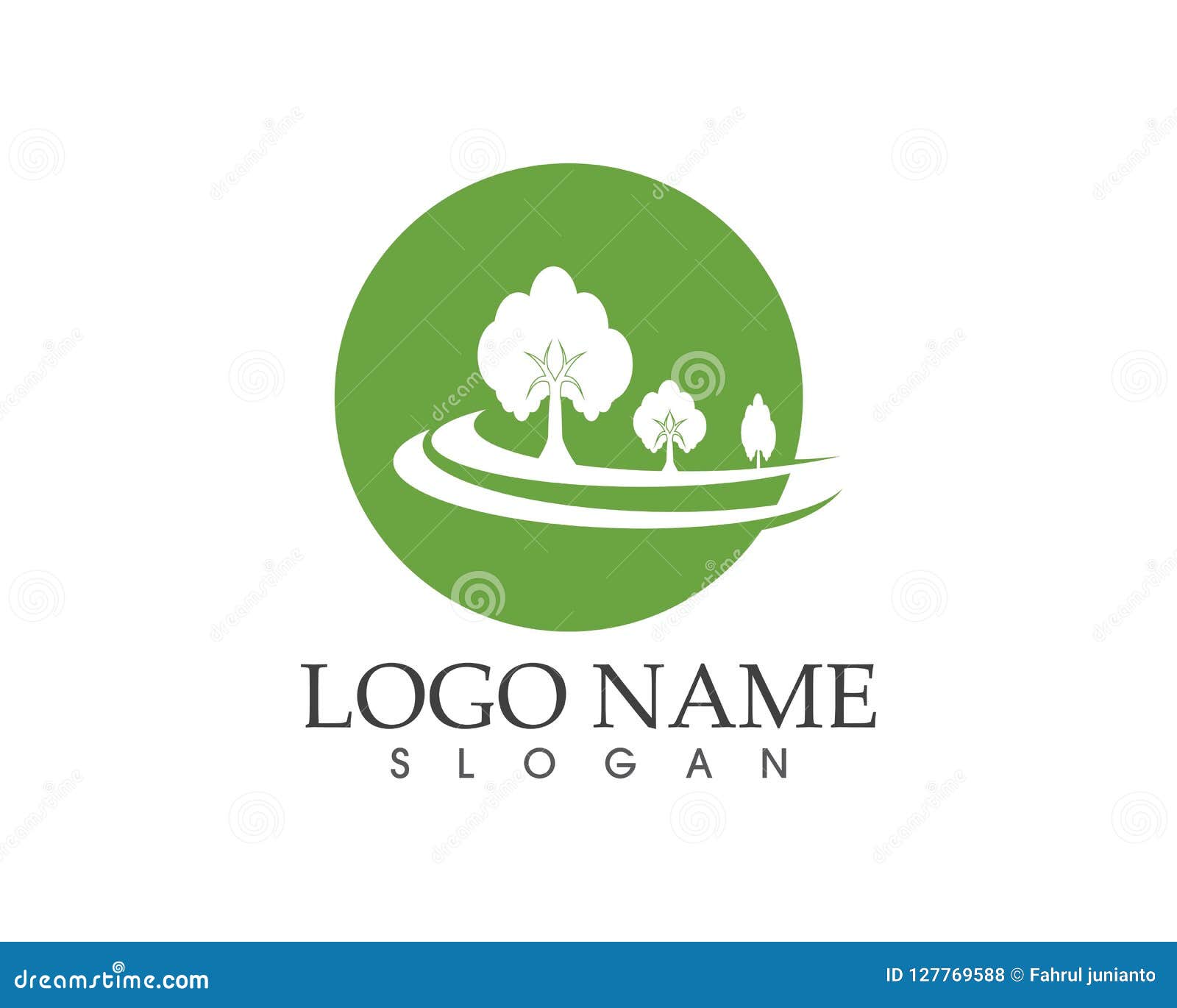 Tree road icon sign logo stock vector. Illustration of isolated - 127769588