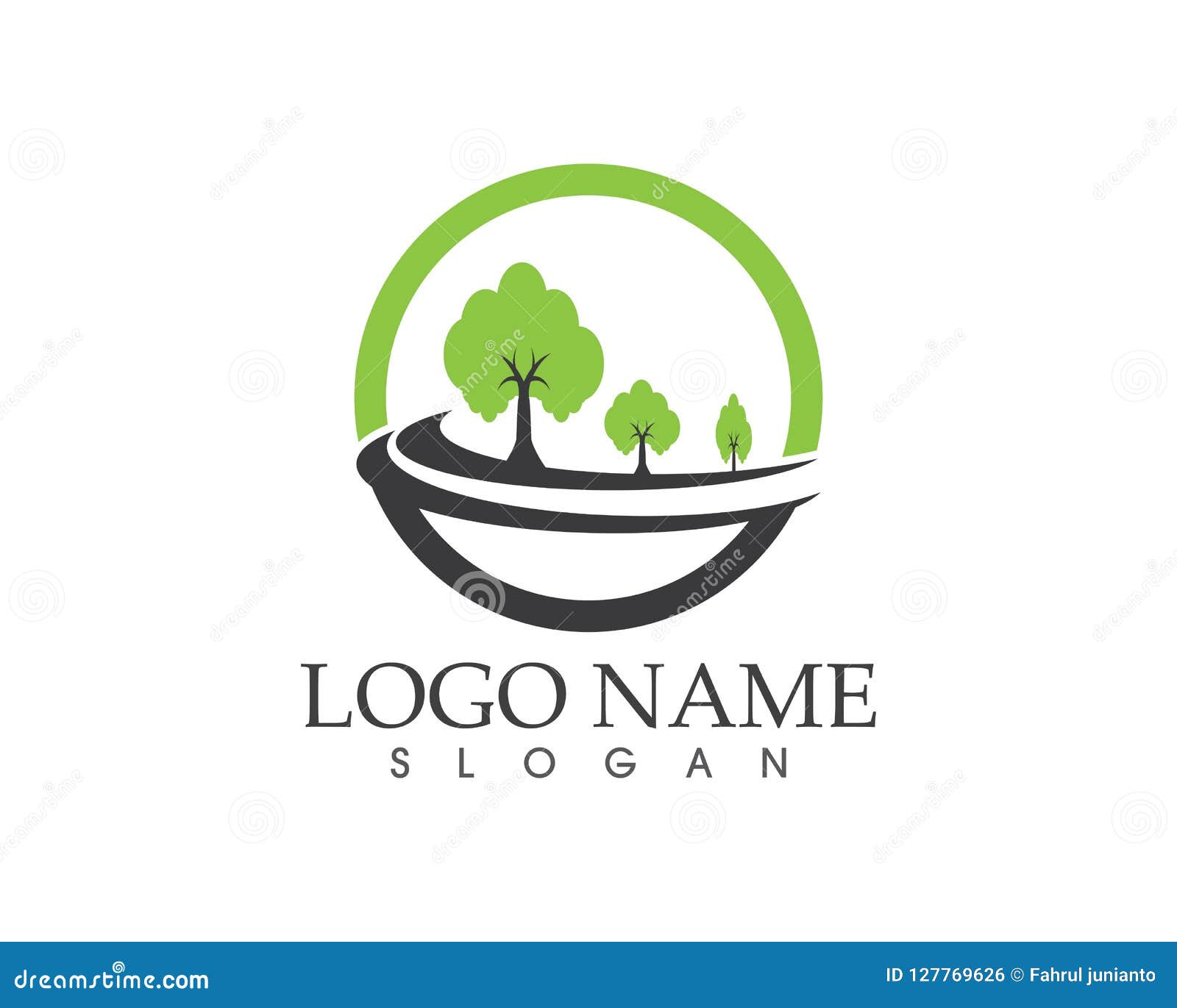 Tree road icon sign logo stock vector. Illustration of isolated - 127769626