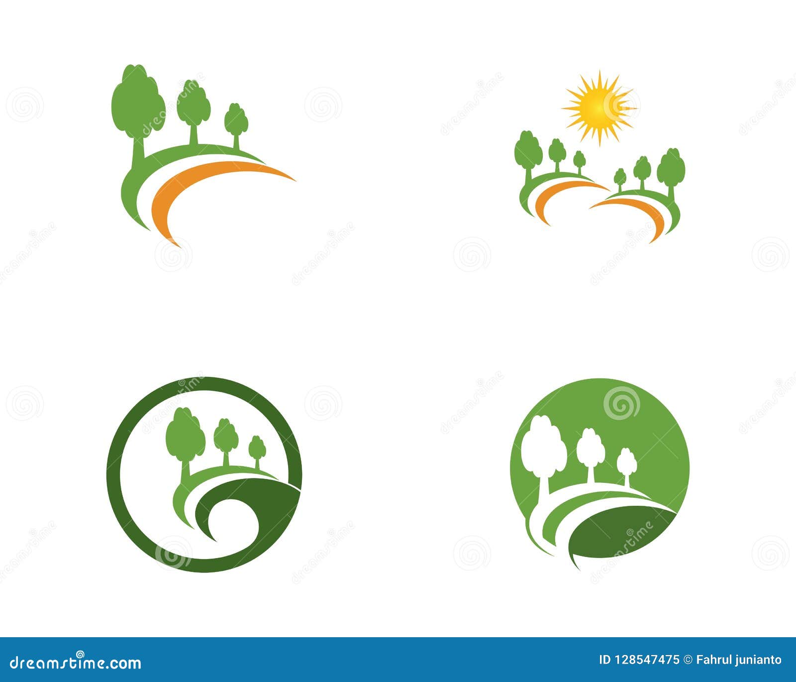 Tree road logo vector stock vector. Illustration of symbol - 128547475