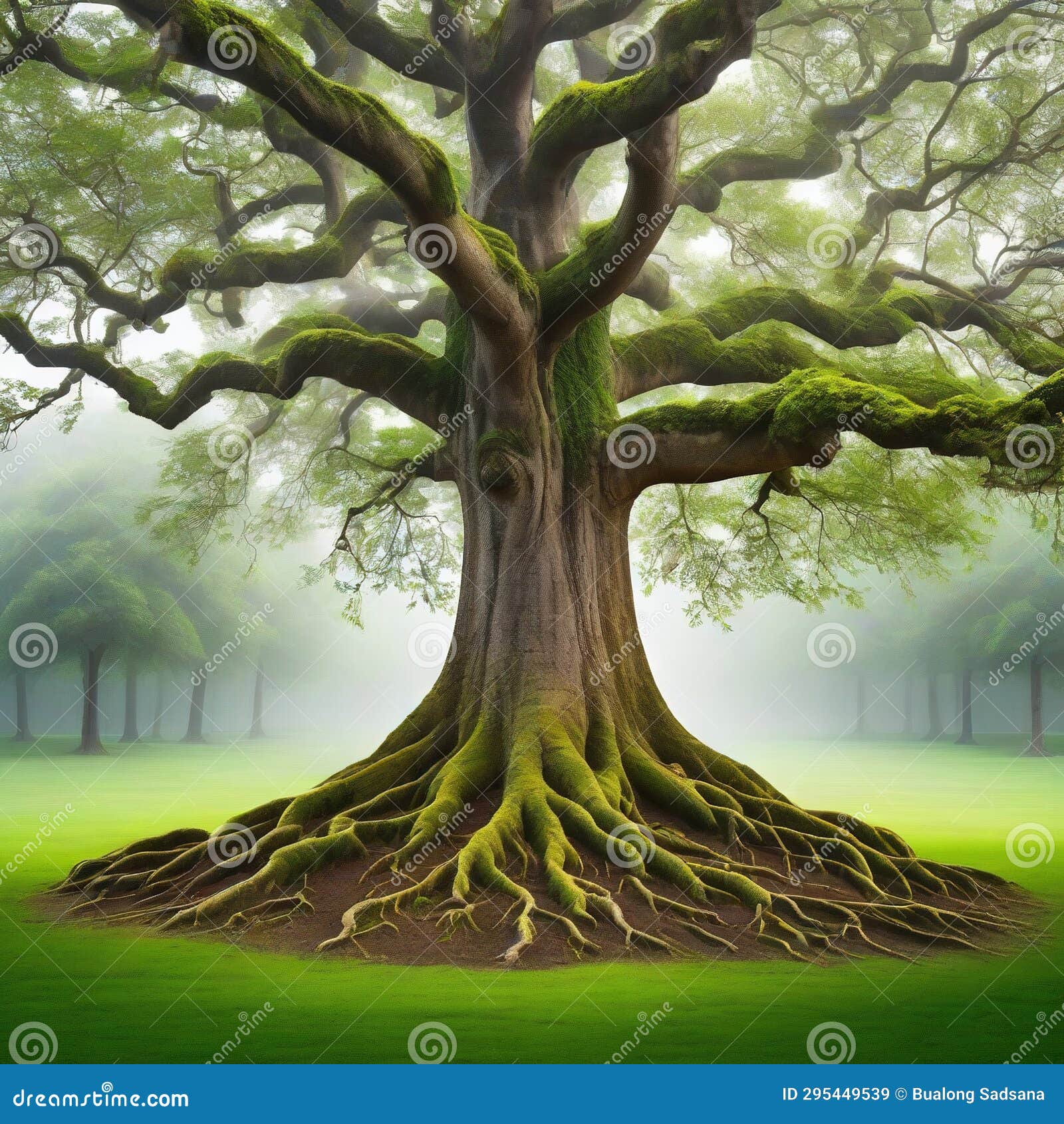 Tree with Root System Isolated on Transparent Background Stock ...