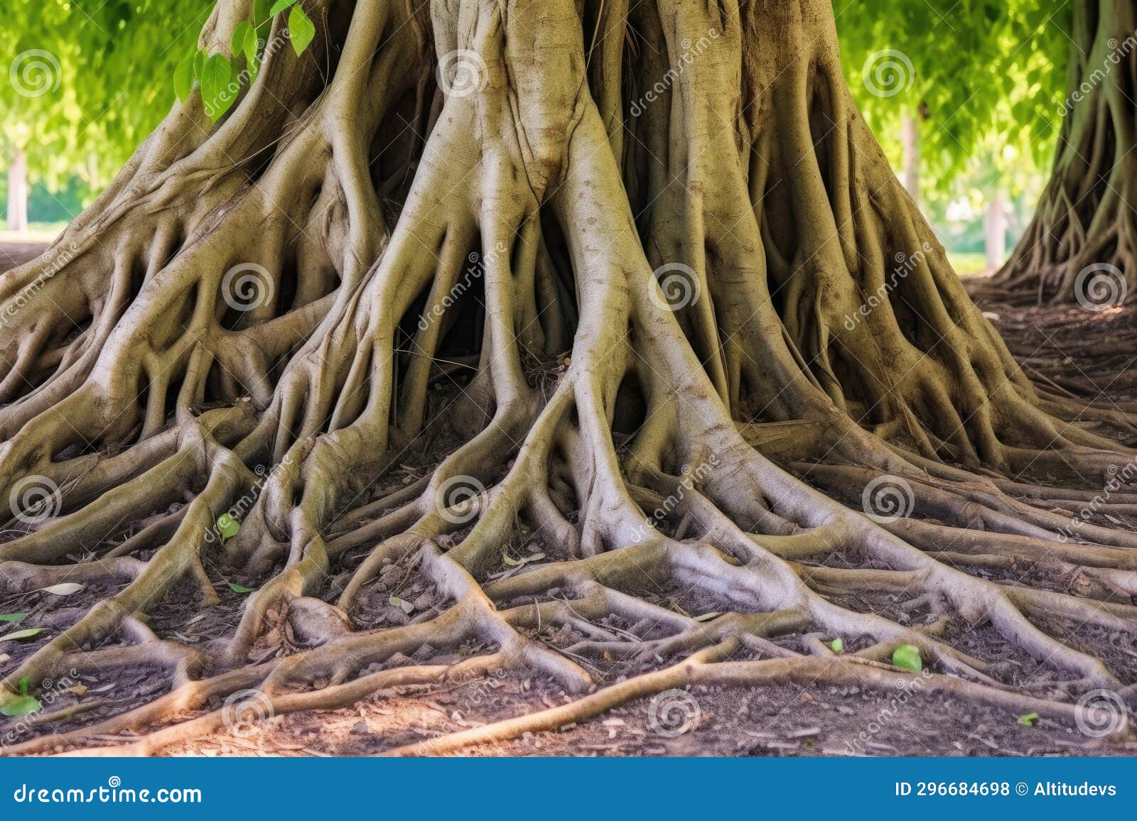 Tree Roots Growing Deep into Ground Stock Photo - Image of root, system ...