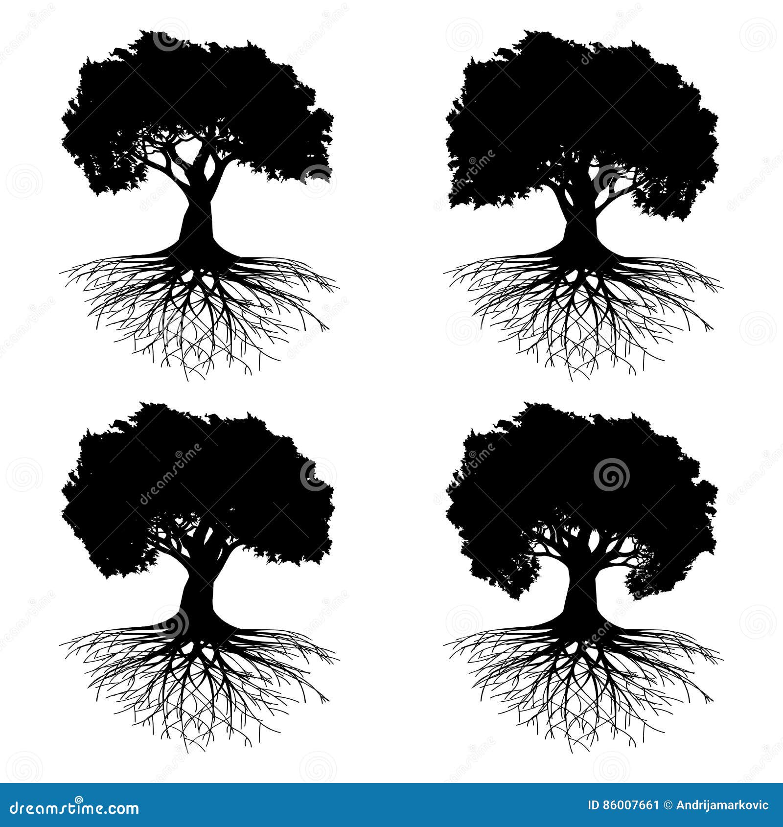 Tree Silhouette Png Roots