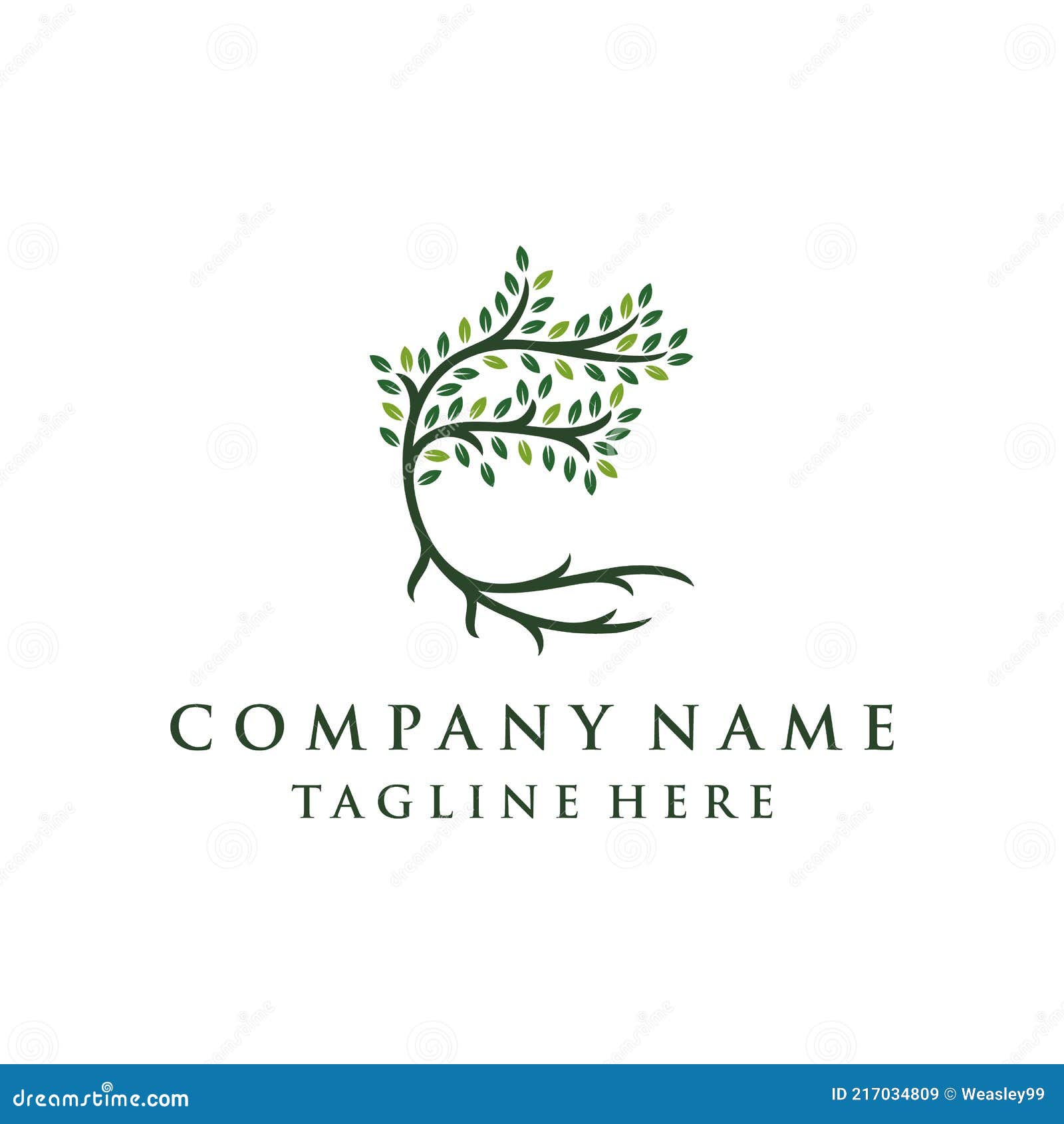 Tree and Roots Logo Design Vector Isolated, Abstract Tree Logo Design ...