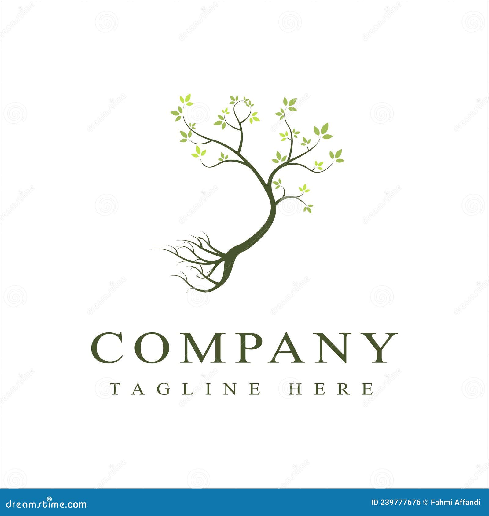 Tree and Roots Logo Design Vector Stock Vector - Illustration of crest ...