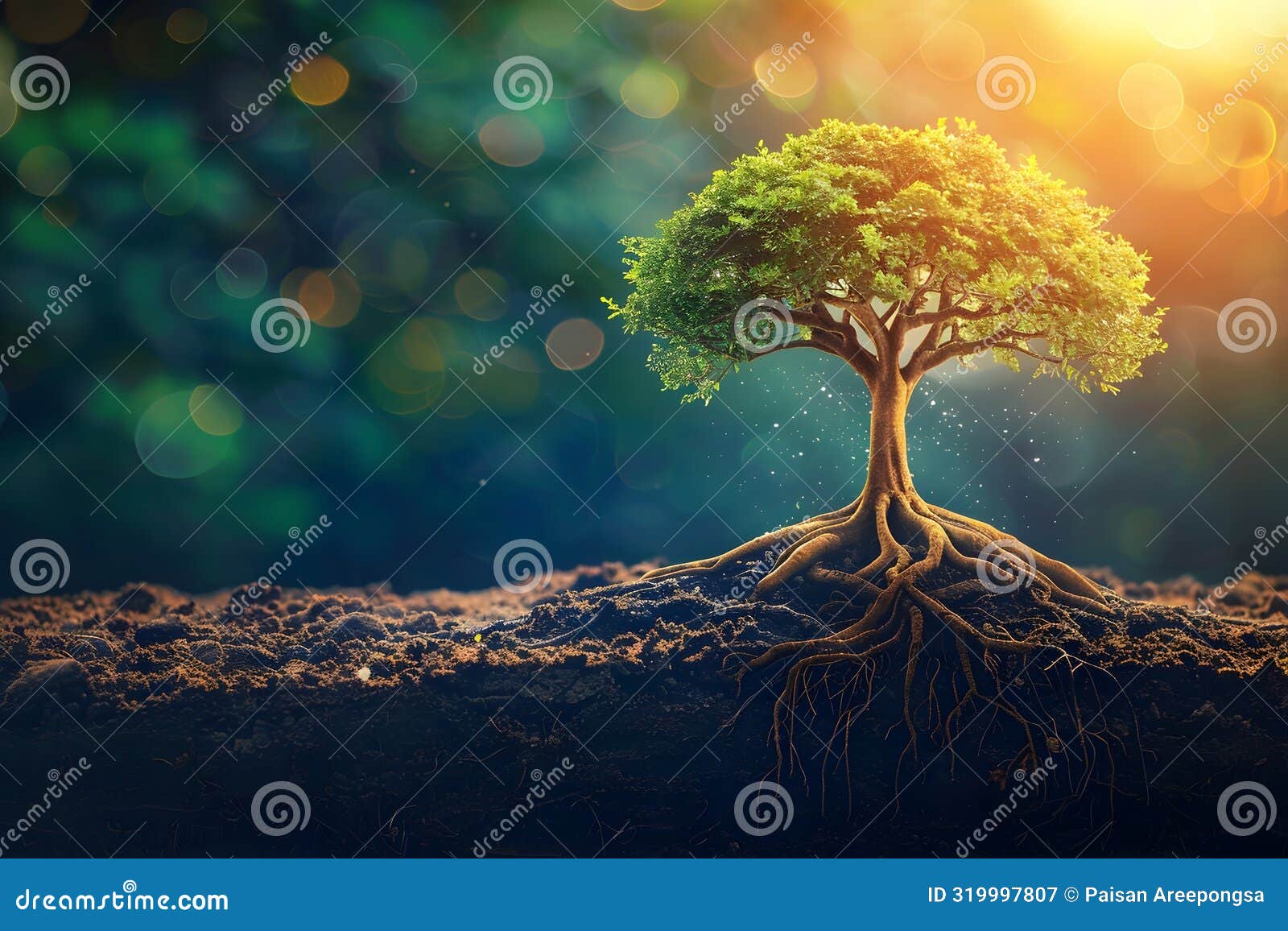 A Tree with Roots Representing Democratic Principles and Branches ...