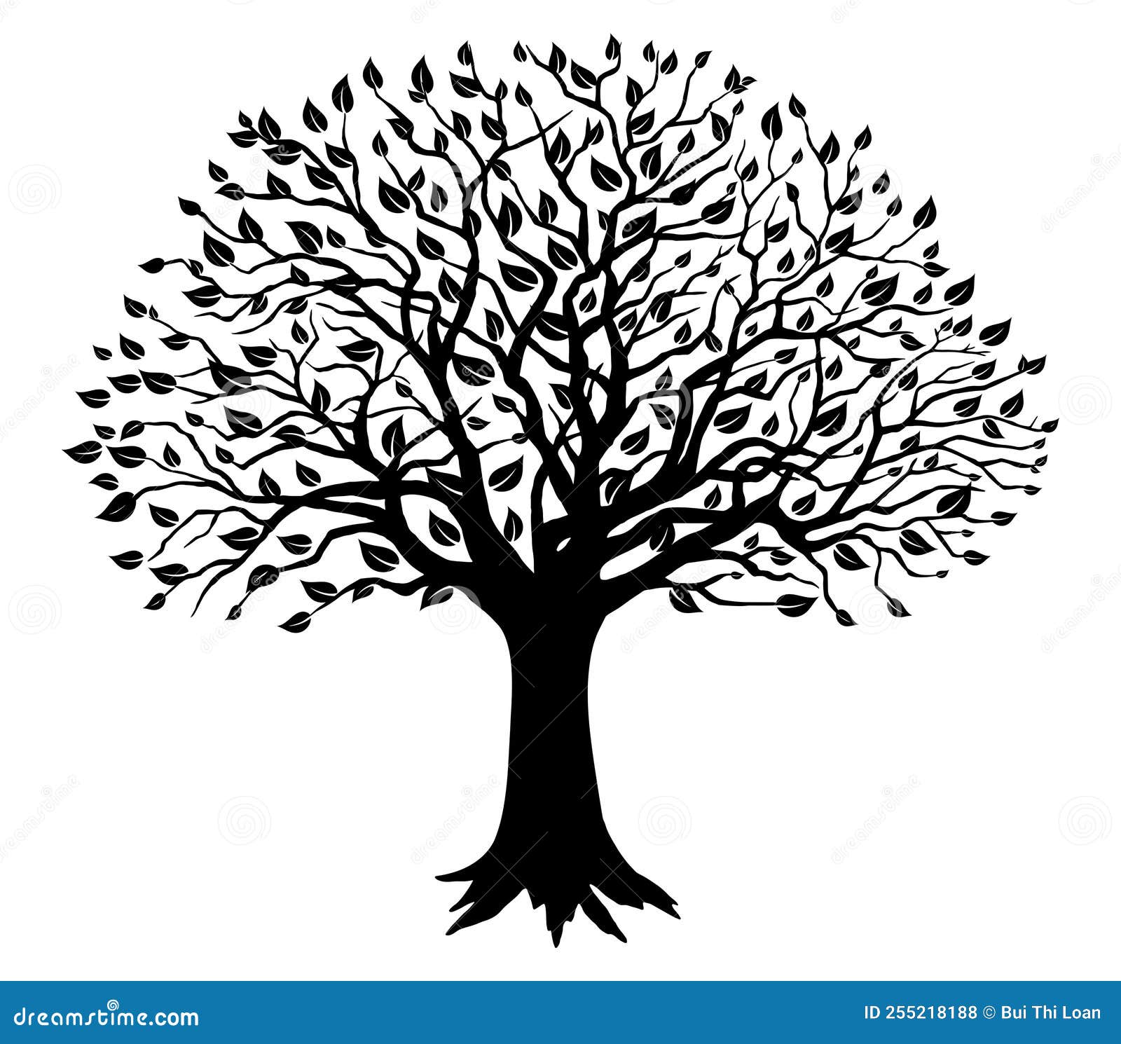 Tree Roots silhouette/ eps stock illustration. Illustration of forest ...