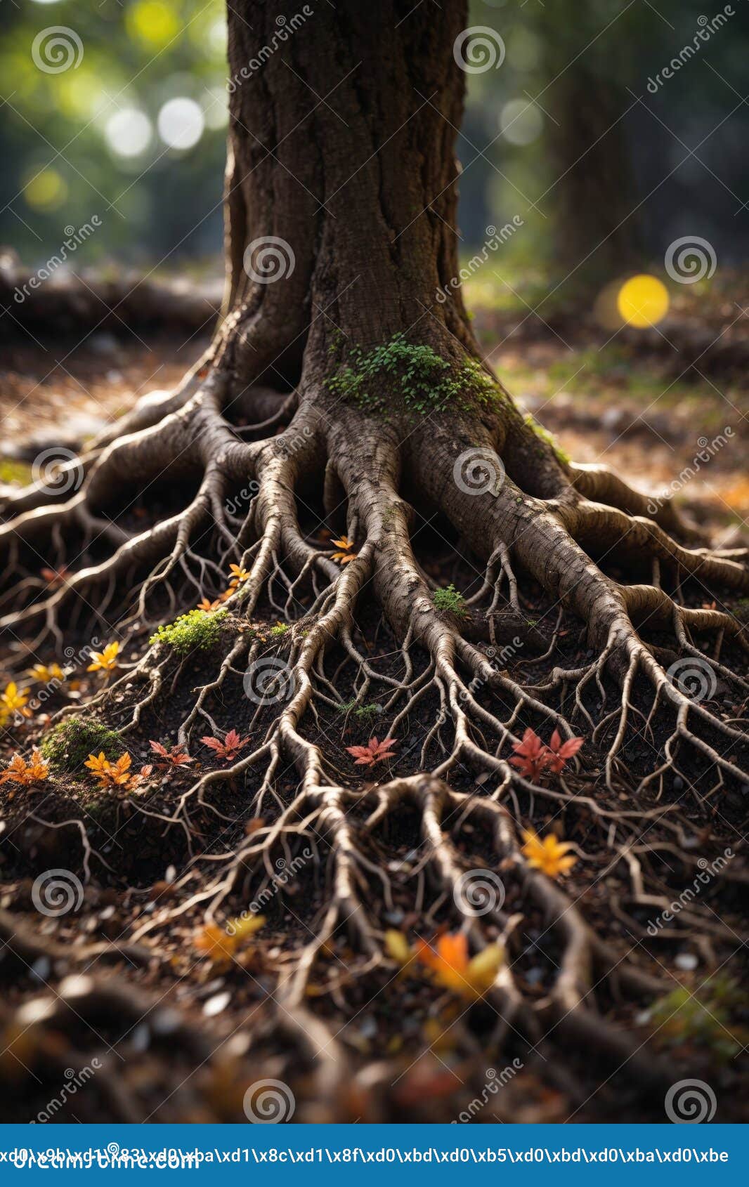 Tree Roots in Soil Closeup Underground Texture. Ai Generative Stock ...
