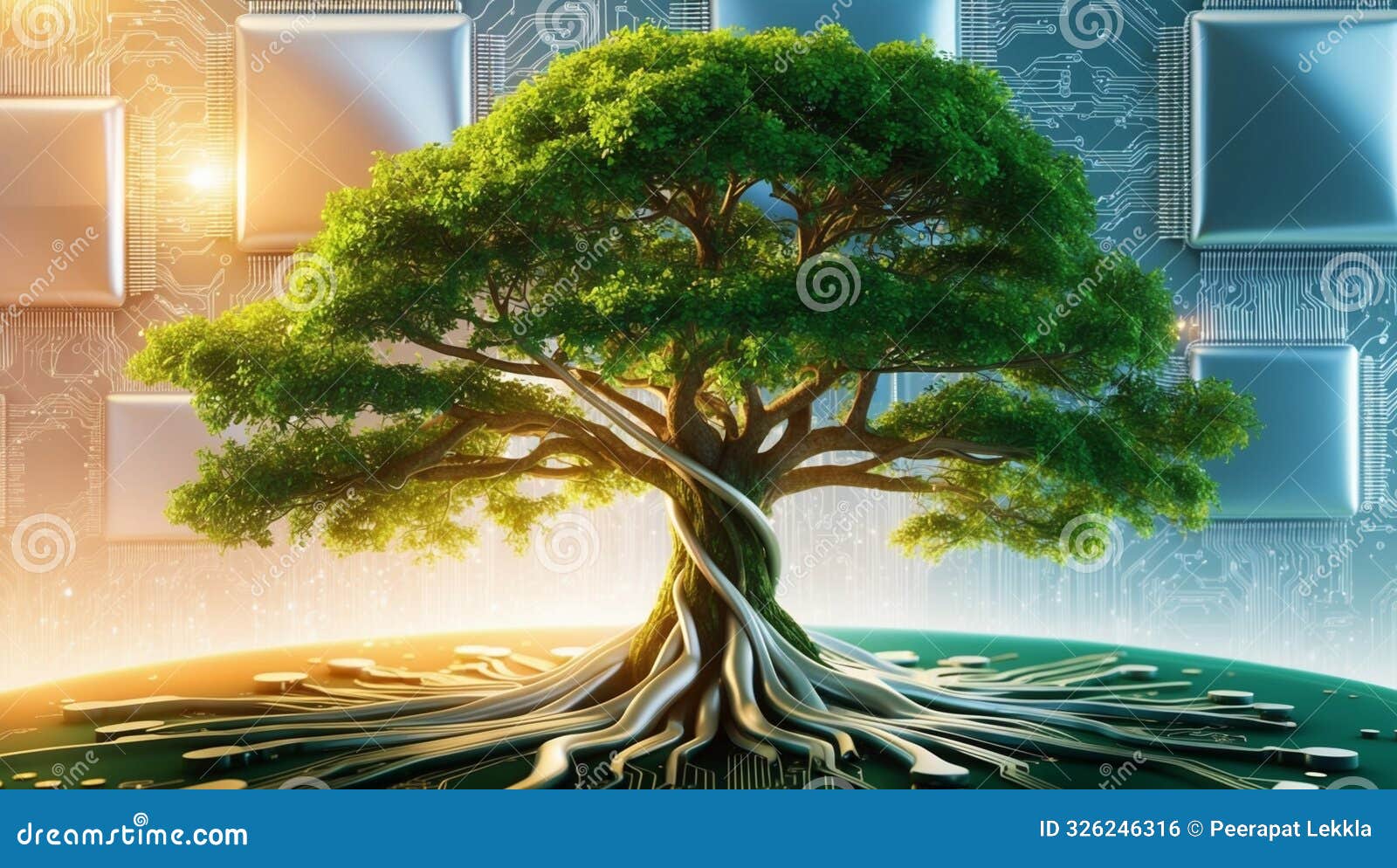 A Tree with Roots that Spread Out Like Branches, Symbolizing the ...