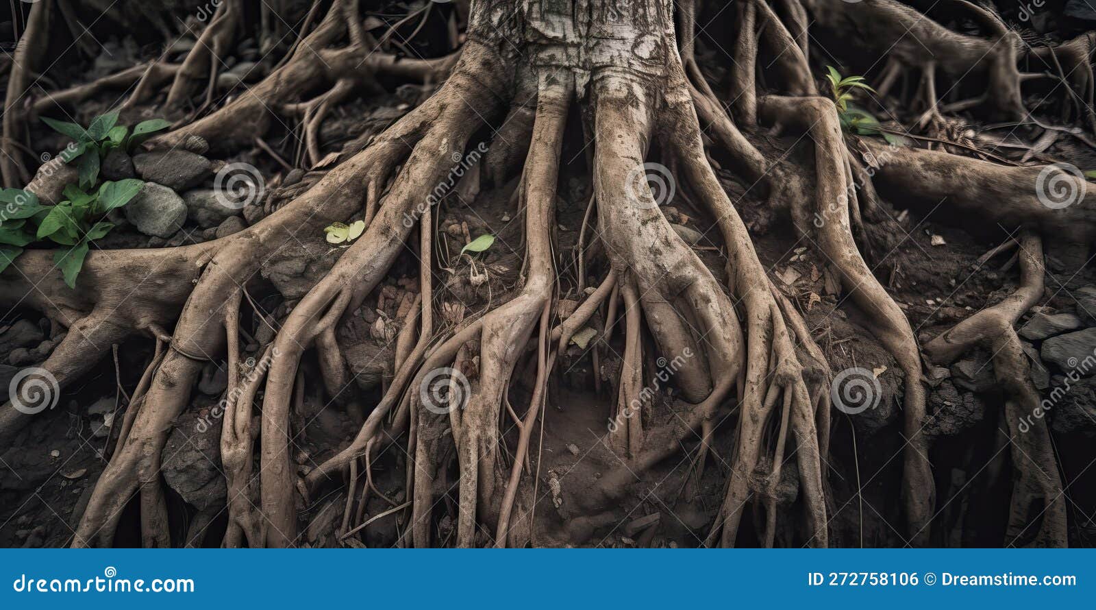 Tree Roots Texture. Generative AI Realistic Illustration Stock ...
