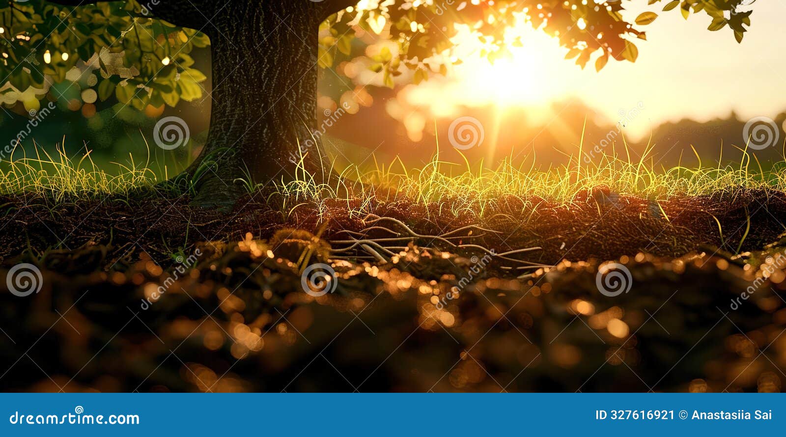 Tree roots underground stock illustration. Illustration of background ...