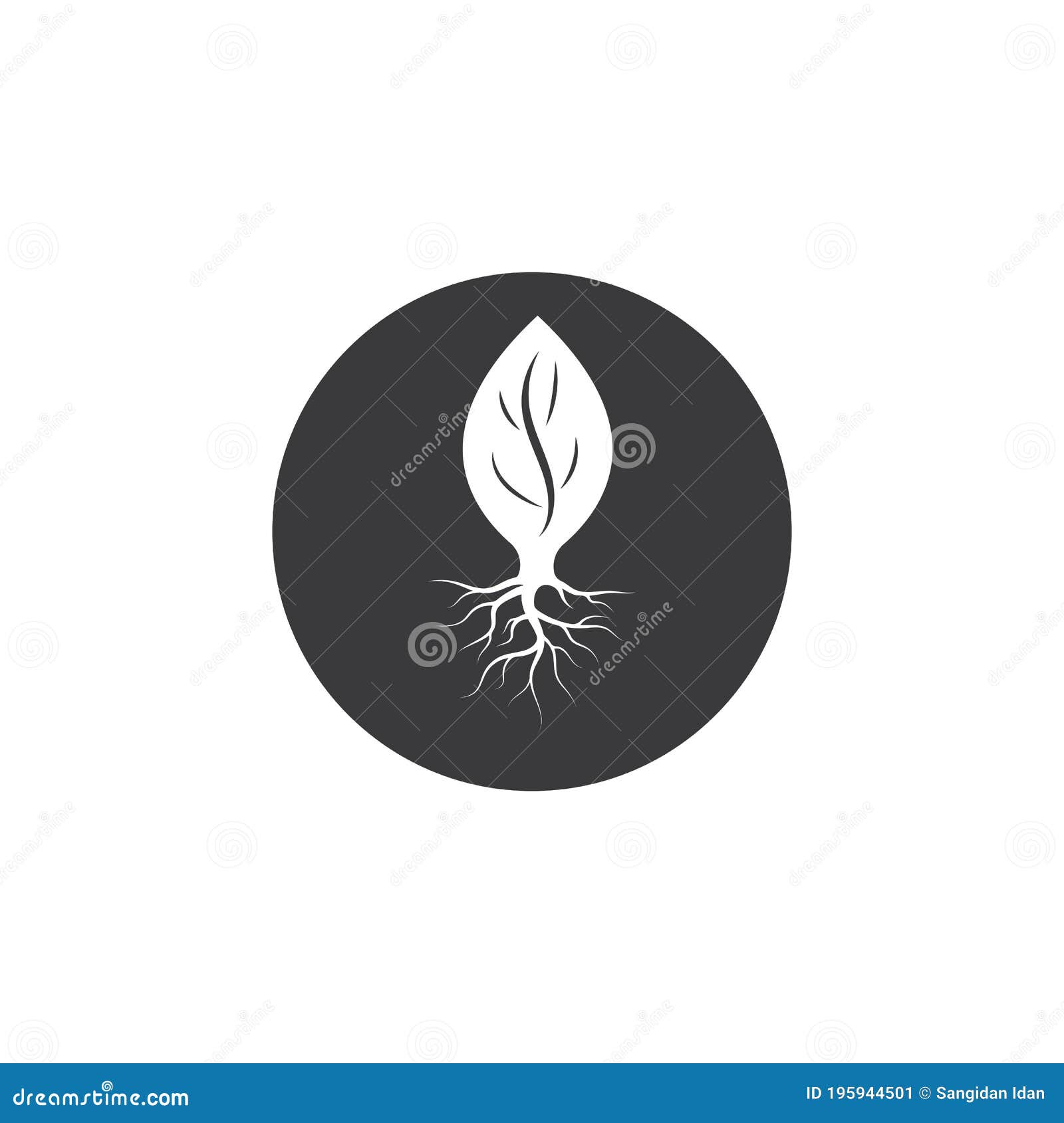 Tree Roots Vector Icon Illustration Design Stock Vector - Illustration ...