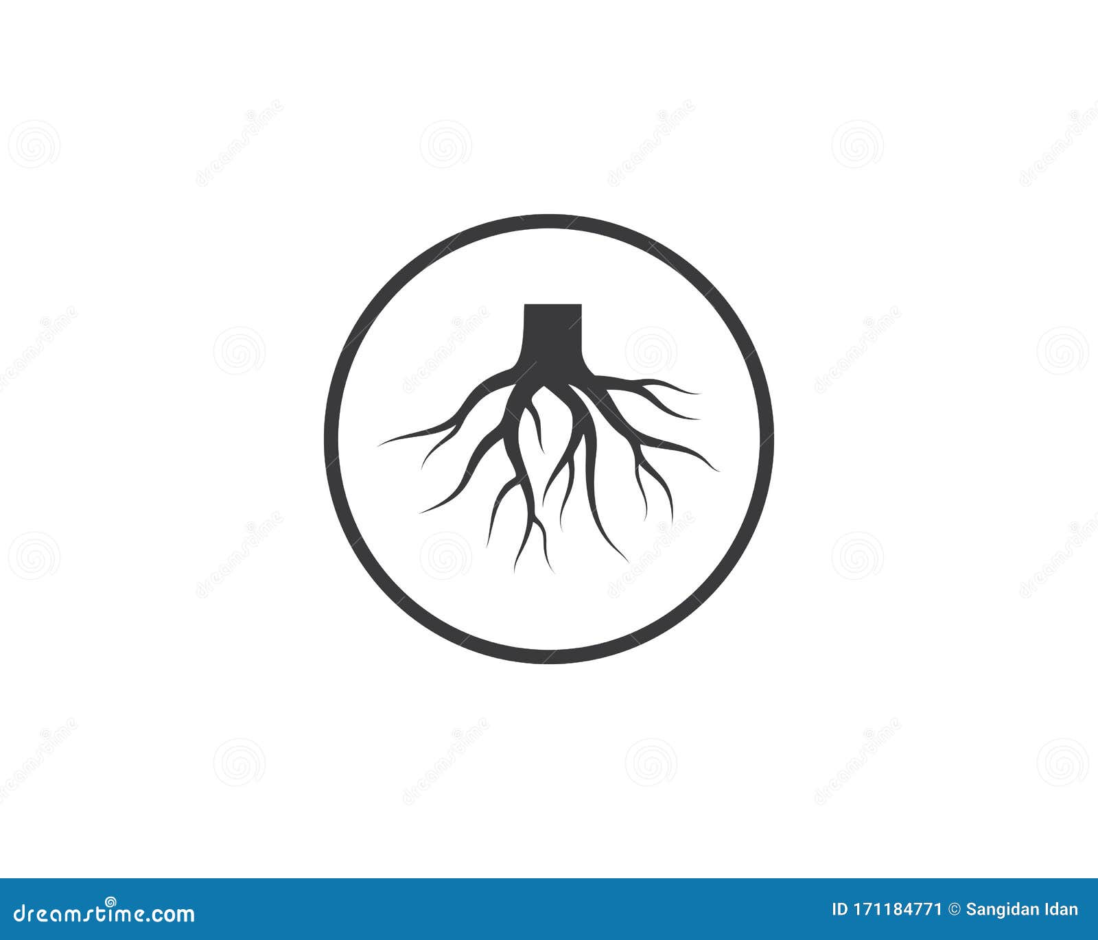Tree Roots Vector Icon Illustration Design Stock Vector - Illustration ...