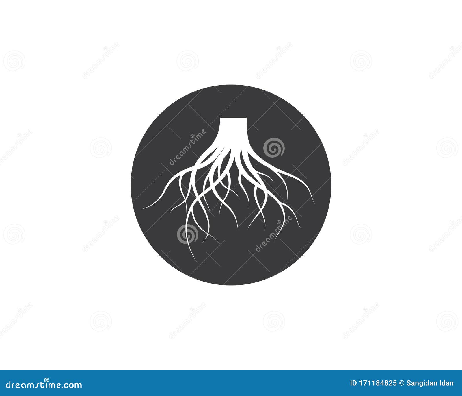 Tree Roots Vector Icon Illustration Design Stock Vector - Illustration ...