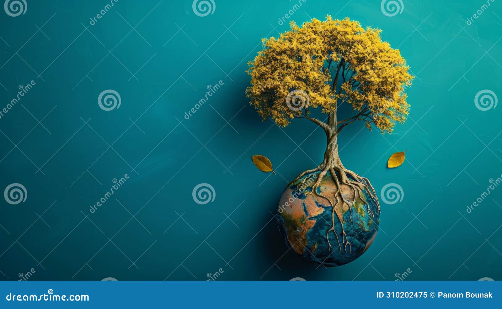 A Tree with Roots Wrapped Around the Globe and Each Leaf Representing a ...