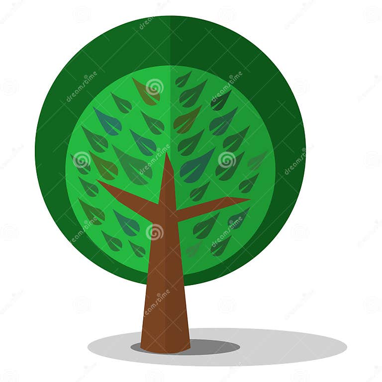 Tree stock vector. Illustration of tree, vector, nature - 75899227