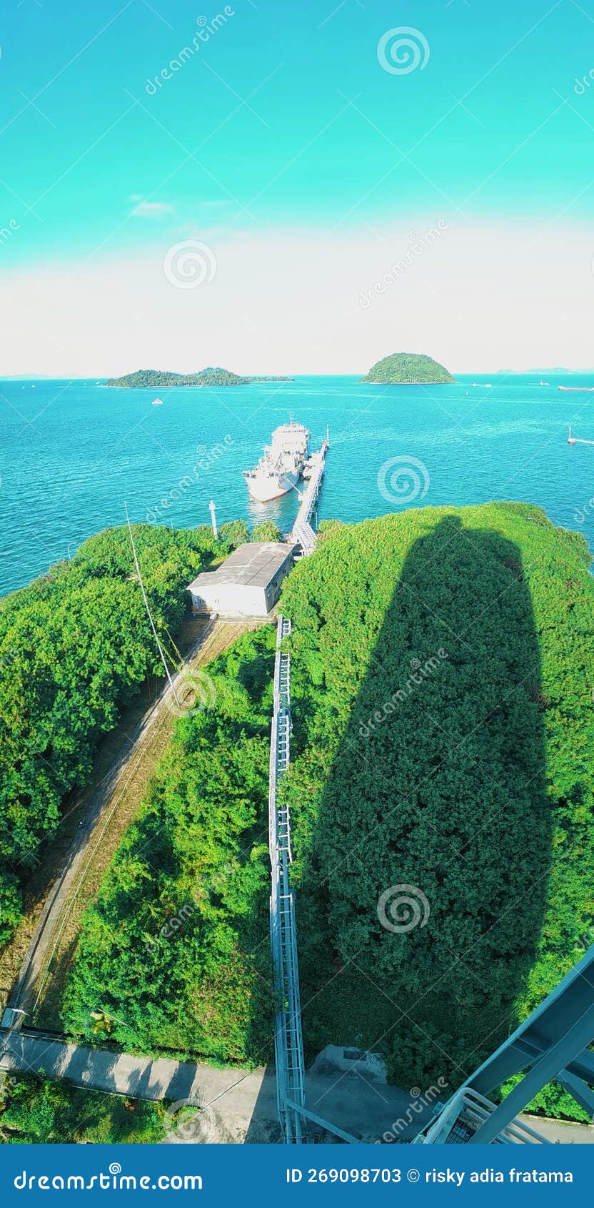 The Tree and the Sea Become One Bond Stock Image - Image of oceans ...