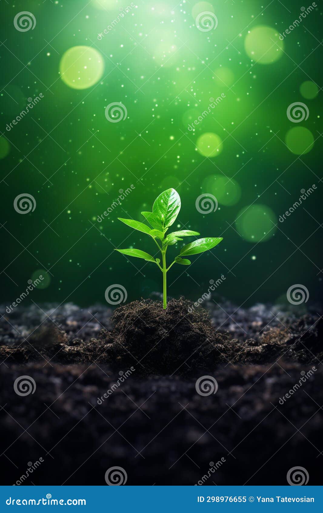 Tree Seedling in the Soil. Generative AI, Stock Image - Image of spring ...